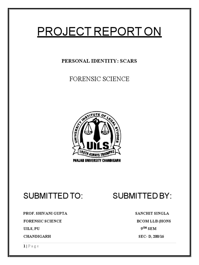 FORENSIC Science Project | PDF | Scar | Wellness