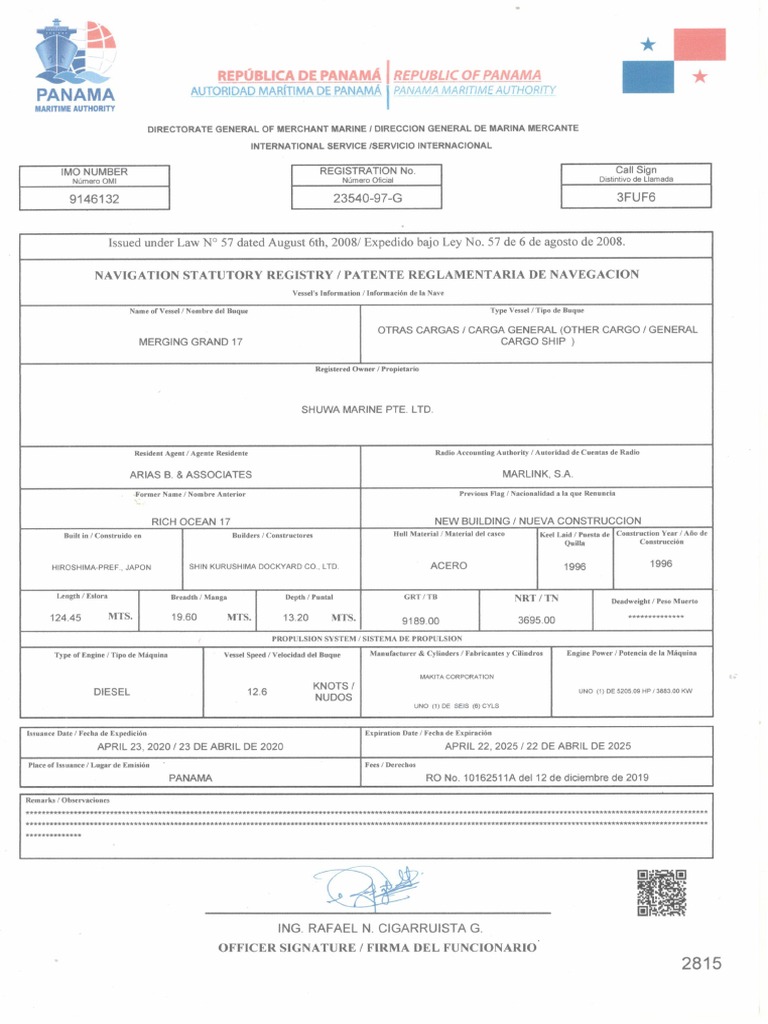 02 Ship Registry | PDF