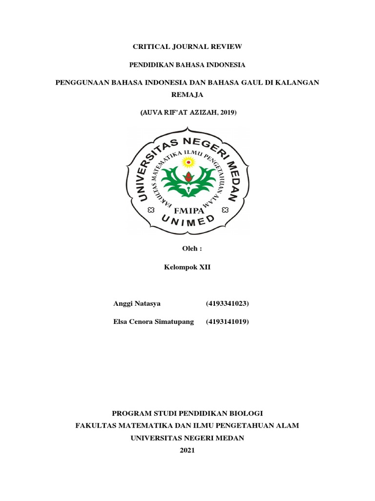 Kelompok 12 - CJR Bahasa Indonesia - PSPB C 2019 | PDF | Karier & Perkembangan