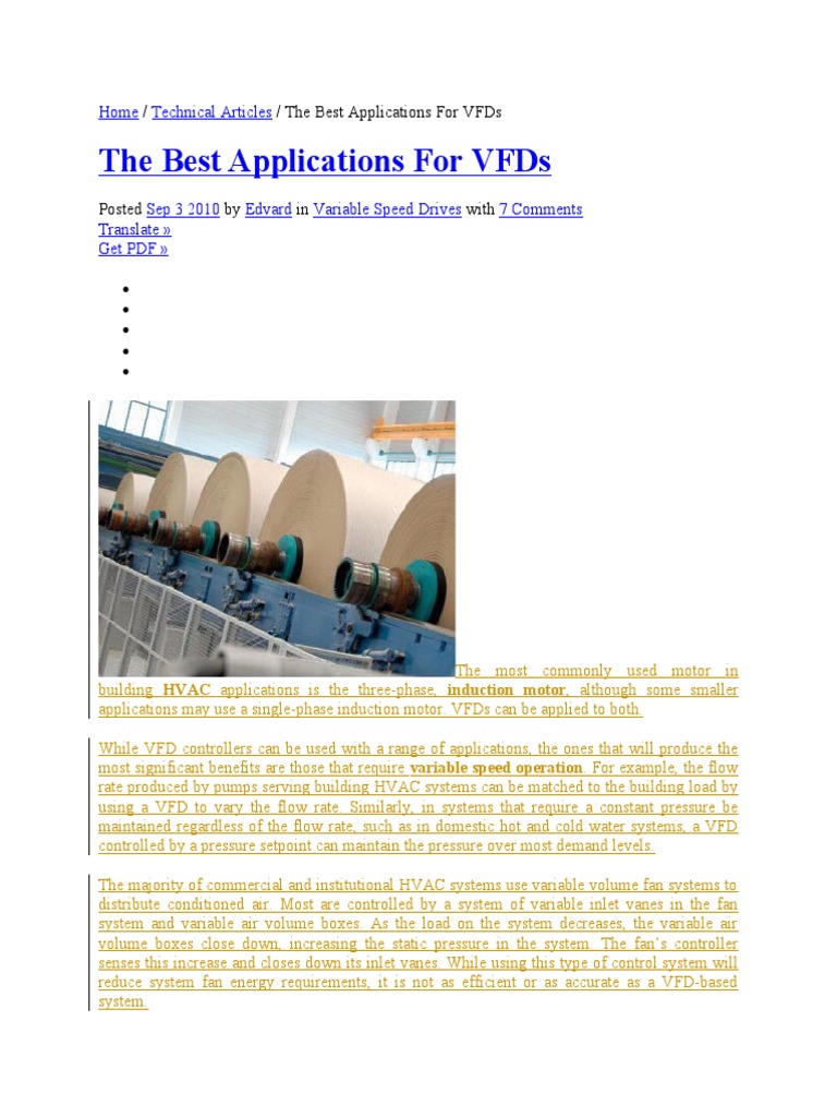 Variable Frequency Drive | PDF