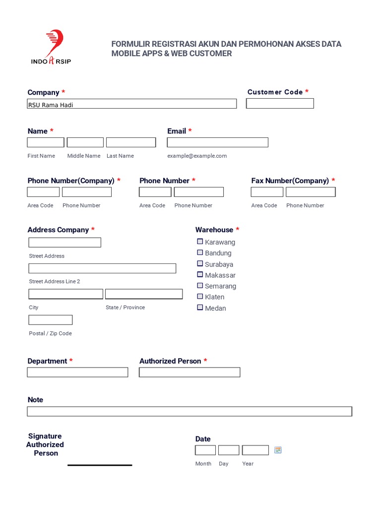 Form Registrasi | PDF