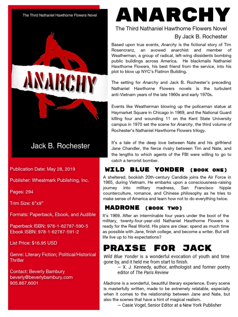 Final - Anarchy One-Sheet Sell Sheet | PDF | Books