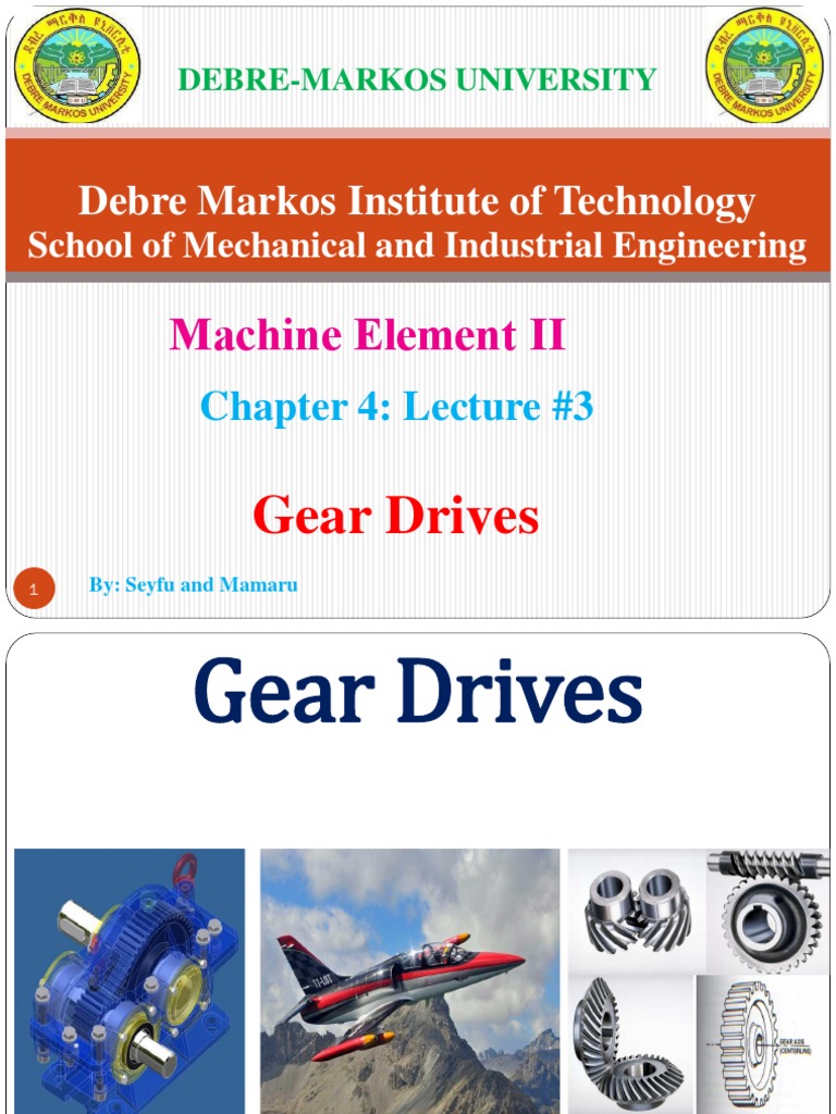 Chapter 4 Gear Drives | Download Free PDF | Gear | Kinematics