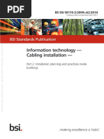 En 50173-DATA Cabling - Standards | PDF | Optical Fiber | Cable