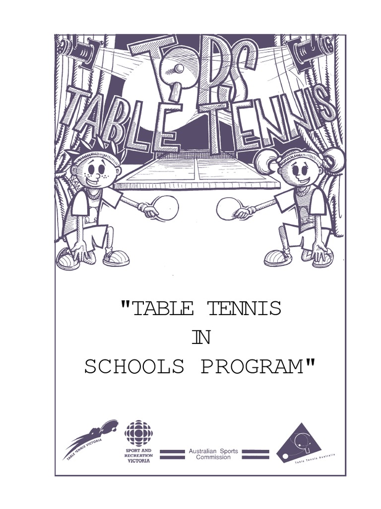 Table Tennis in Schools Program | PDF | Table Tennis | Individual Sports