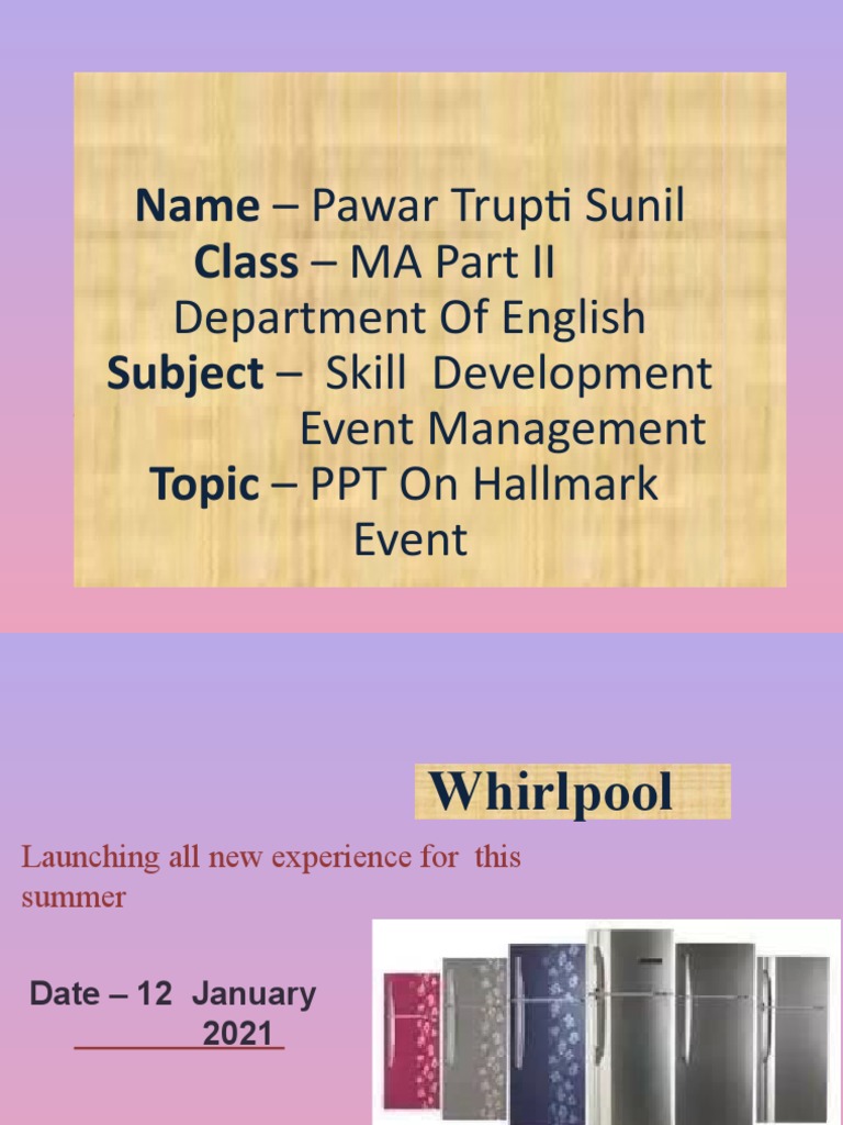 Hallmark Event | PDF | Business