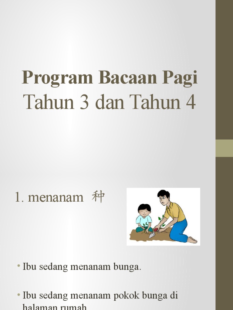 Program Bacaan Pagi Thn 3 4 Pdf