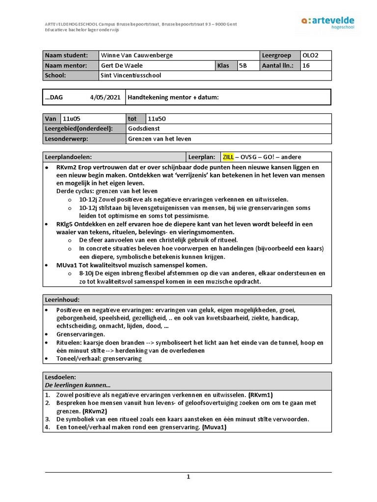 VanCauwenbergeWinne LVB1 | PDF