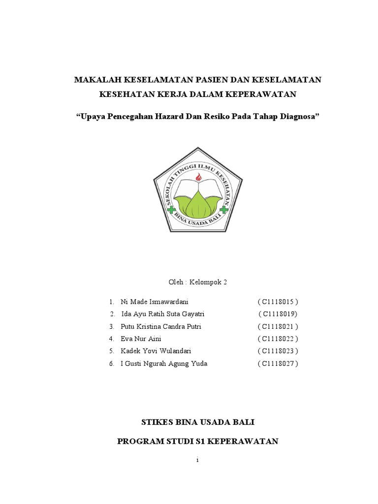 Makalah k3 Hazard | PDF | Pengembangan Diri | Kesehatan Holistik