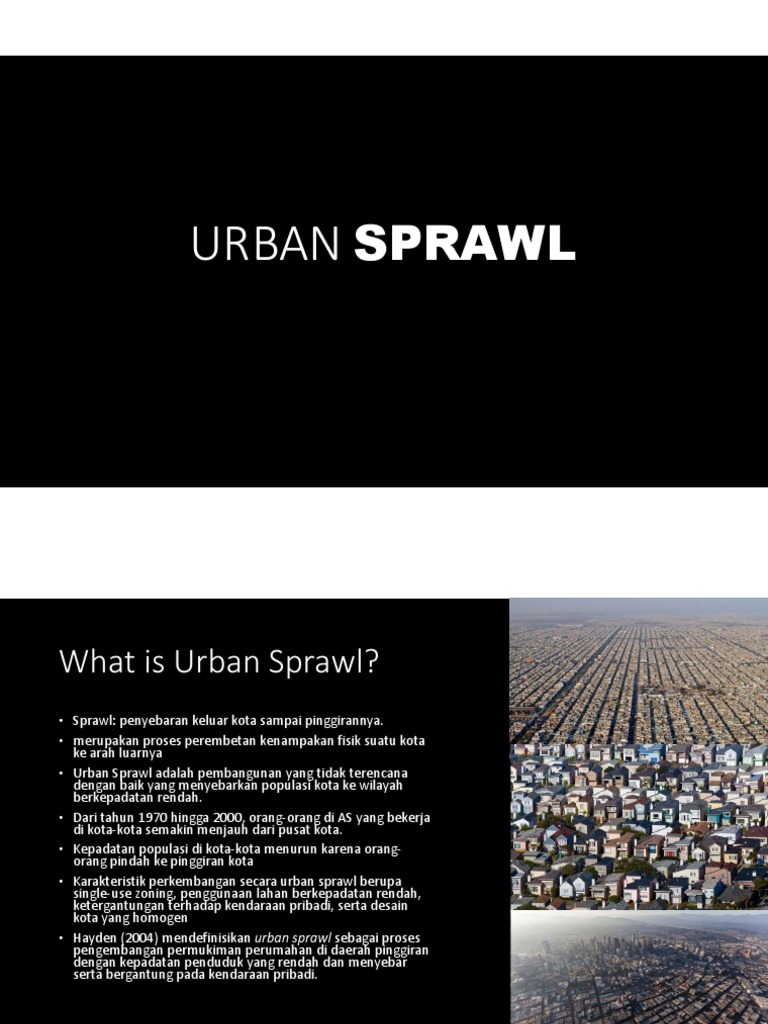 Urban Sprawl | PDF | Ilmu Sosial