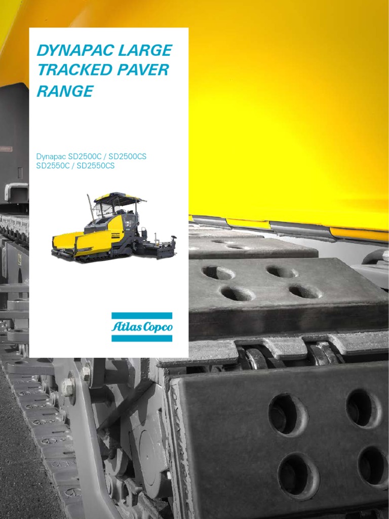 Dynapac Large Tracked Paver Range: Dynapac SD2500C / SD2500CS SD2550C ...