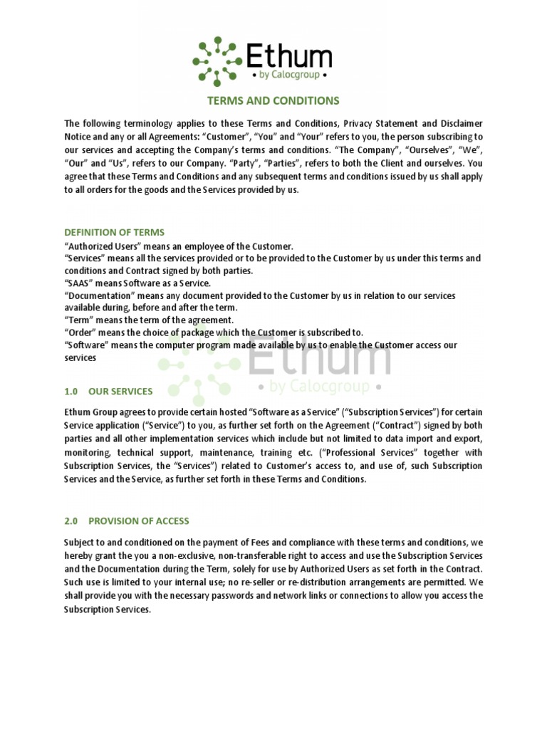 Ethum Group | PDF | Software As A Service | Payments