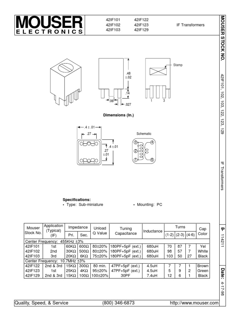Mouser: Electronics | PDF | Electrical Components | Electricity