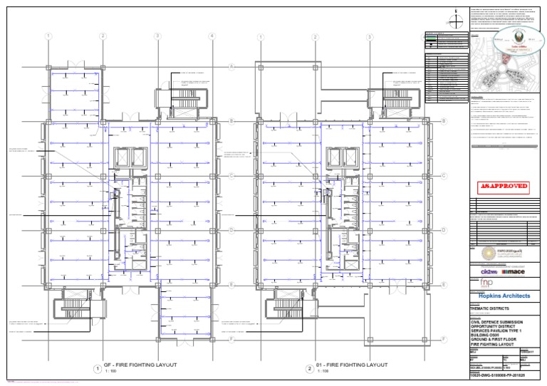 As Approved: GF - Fire Fighting Layout 1 01 - Fire Fighting Layout 2 ...