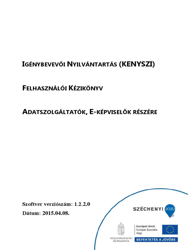 Felhasznaloi Kezikonyv KENYSZI | PDF