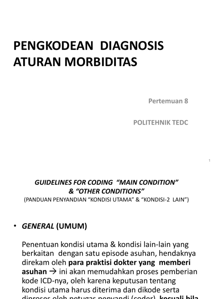 Panduan Penyandian Kondisi Medis | PDF