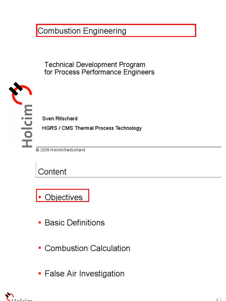 Combustion Engineering: Technical Development Program For Process ...