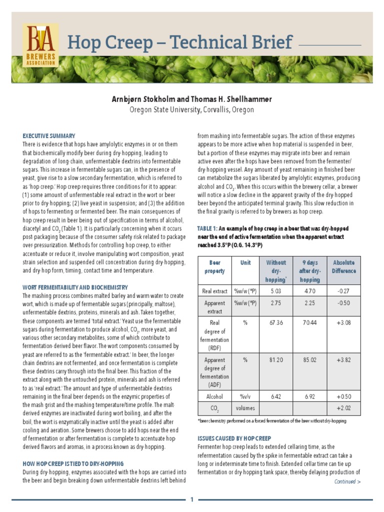 Hop Creep - Technical Brief: Arnbjørn Stokholm and Thomas H ...