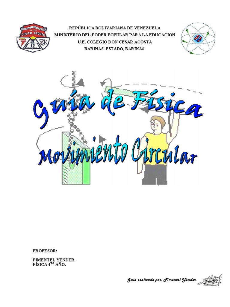 Guia de Ejercicios Movimiento Circular | PDF | Circulo | Rotación
