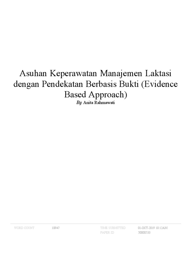 Asuhan Keperawatan Manajemen Laktasi Dengan Pende | PDF | Parenting ...