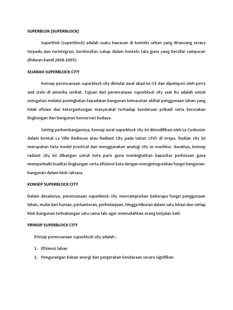 SUPERBLOCK | PDF | Bisnis | Teknologi & Rekayasa