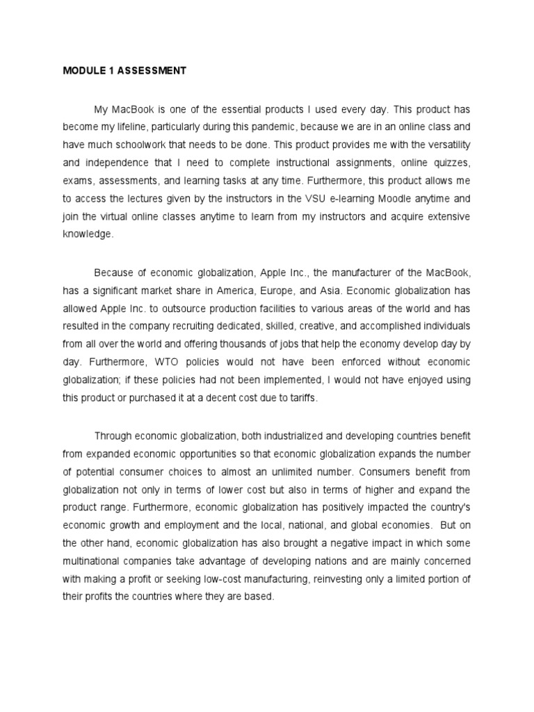 Module 1 Assessment | PDF