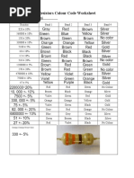 Resistor Color Coding | PDF | Resistor | Electrical Resistance And ...