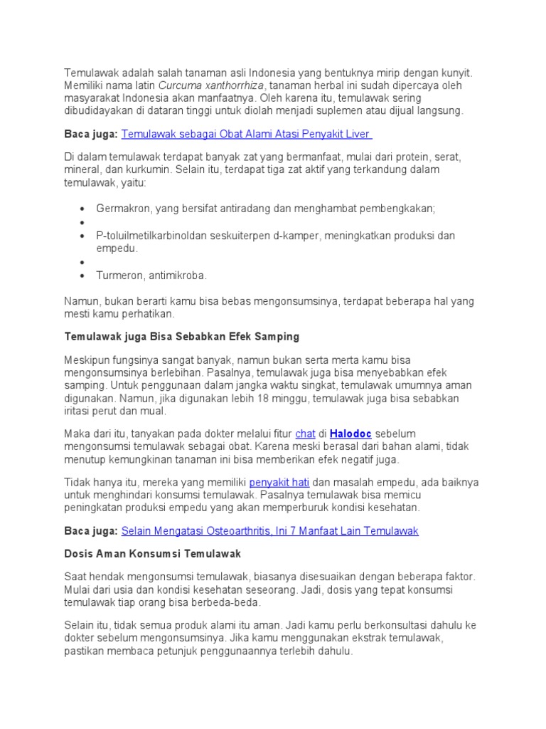Temulawak | PDF