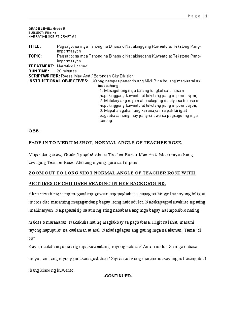 TV Based Script | PDF