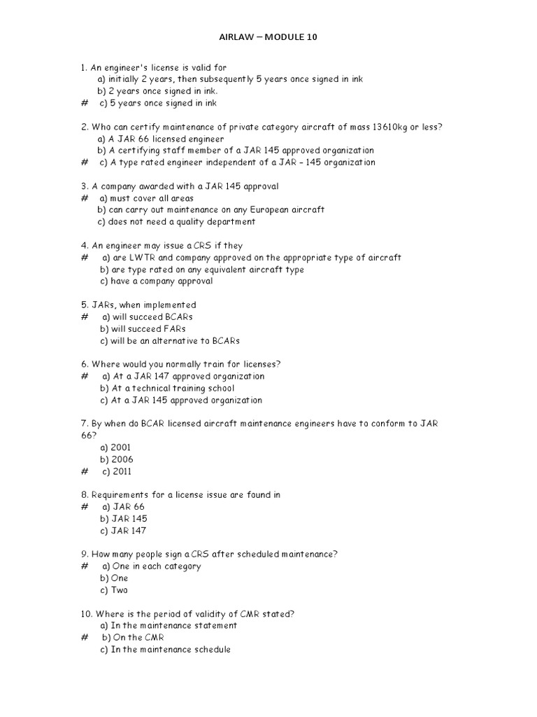 Airlaw - Questions - Written | PDF | Federal Aviation Administration ...