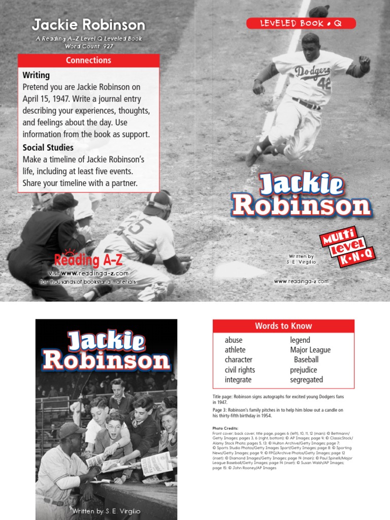 Raz lq40 Jackierobinson CLR | PDF | Jackie Robinson | Sports Leagues