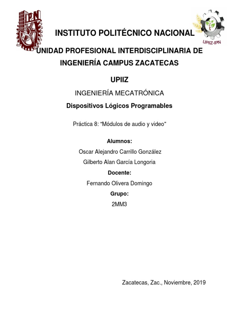 Reporte P8 | PDF | Monitor de computadora | Vídeo