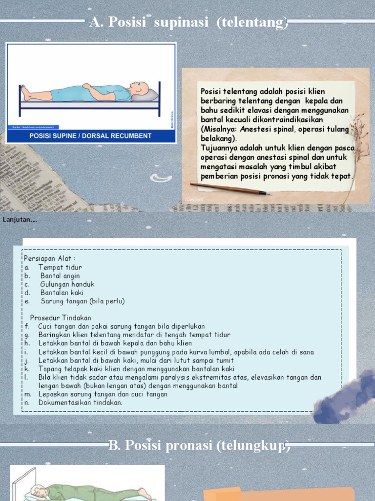 Teknik Posisi Pasien dalam Keperawatan | PDF