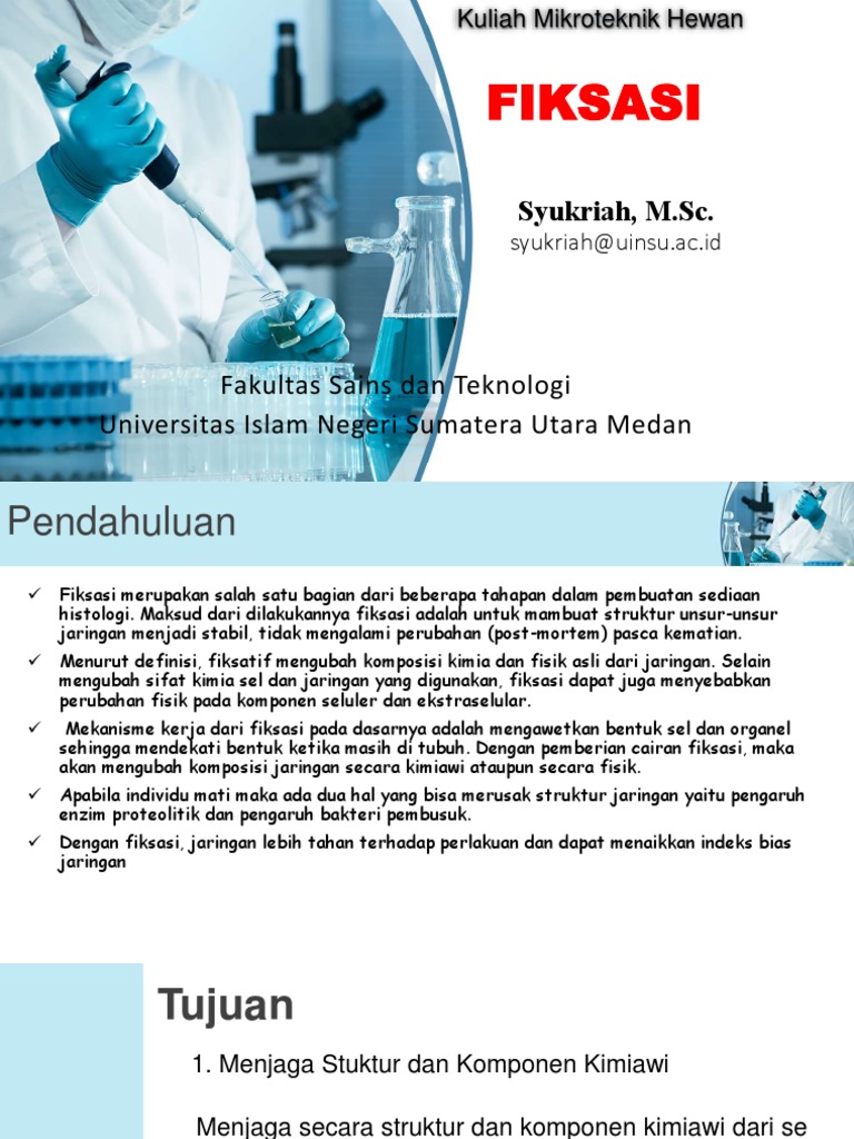Proses dan Tujuan Fiksasi Jaringan | PDF