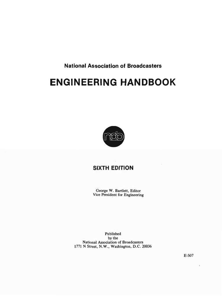 NAB Engineering Handbook 6th Edition | PDF