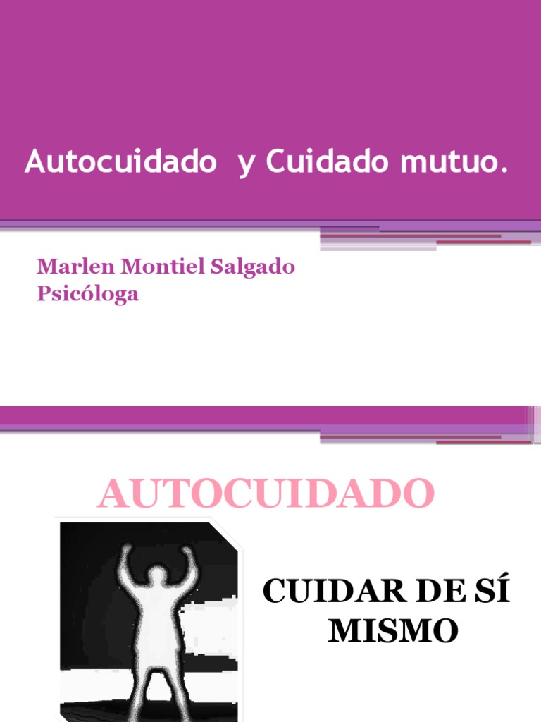 Autocuidado y Cuidado Mutuo | Descargar gratis PDF | Autoestima | Las ...