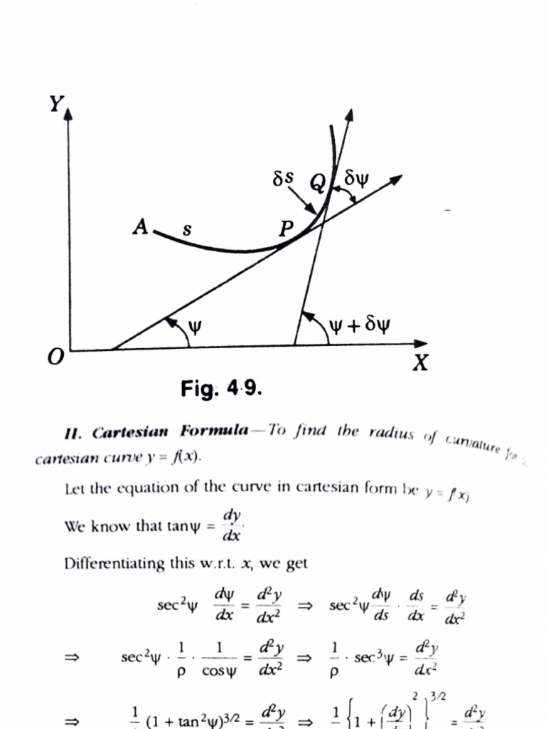 Curvature Maths Topic 1ST Year 2ND Sem | PDF | Differential Equations ...