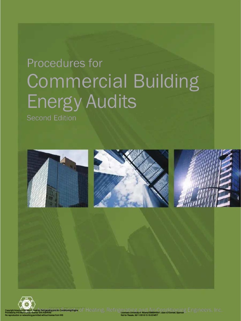 ASHRAE Procedures For Commercial Building Energy Audits | PDF | Audit ...