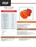 Ficha Tecnica Bomba Centrifuga | PDF | Ingeniería mecánica