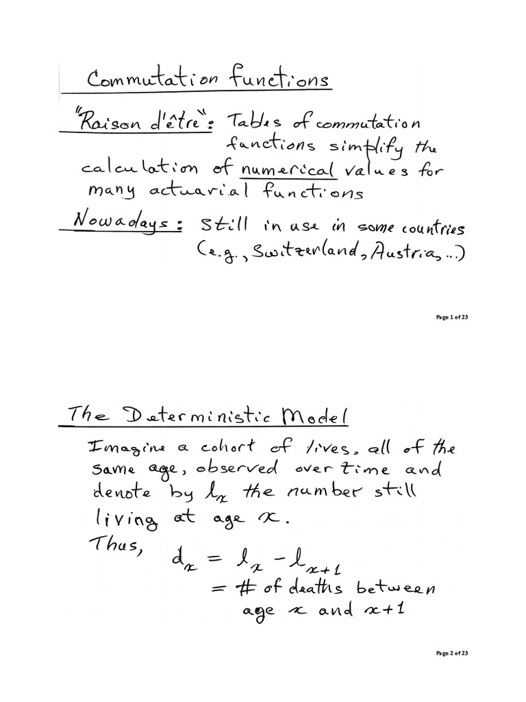 Commutation Functions - 2 Per Page | PDF