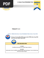 Toolkit 1.3.1 Hala Tuju KPM Dan TS25 SK KG Shafie | PDF