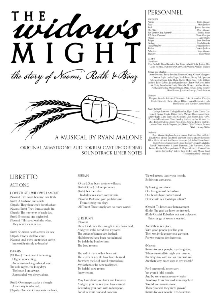 The Widow S Might Liner Notes Pdf