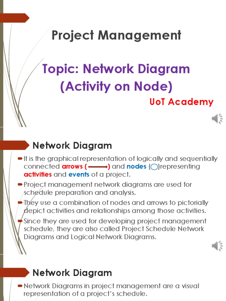 Project Management: Topic: Network Diagram (Activity On Node) | PDF ...
