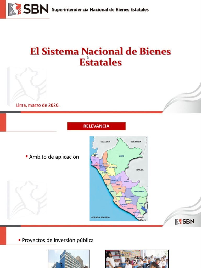 El Sistema Nacional de Bienes Estatales - SNBE | PDF | Regulación ...