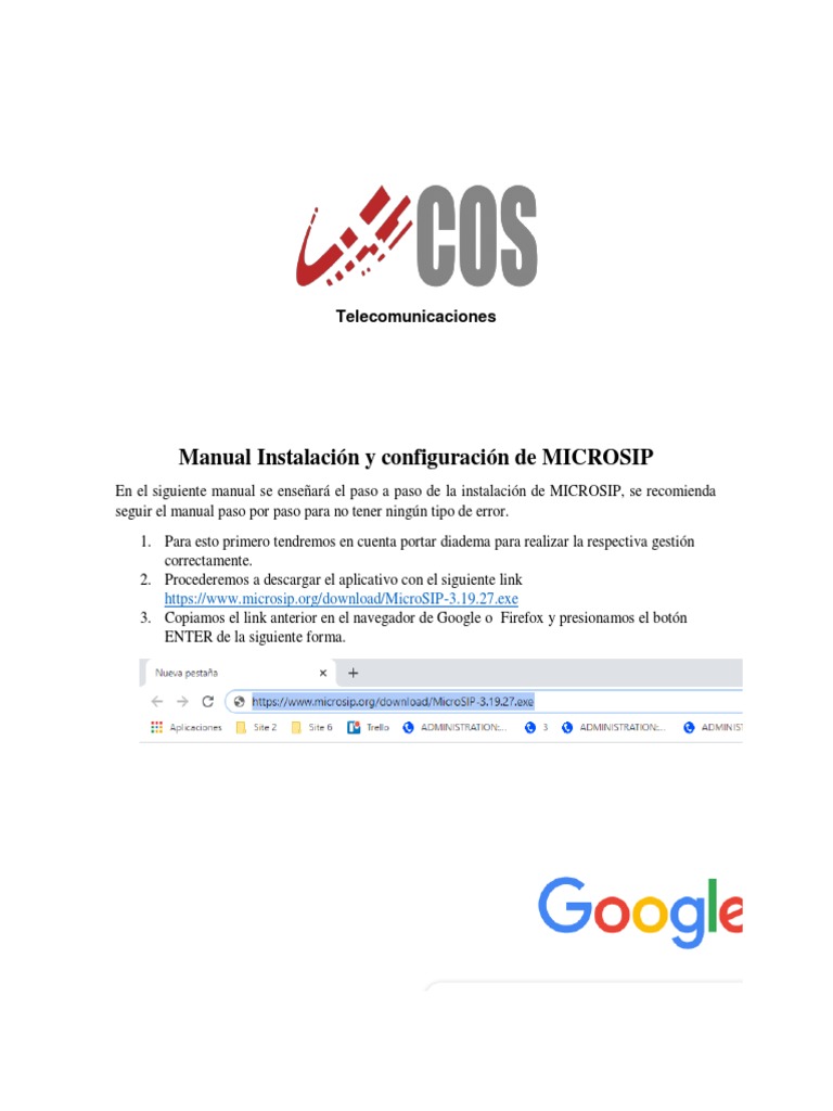 Manual Instalación y Configuración de MICROSIP PDF | PDF