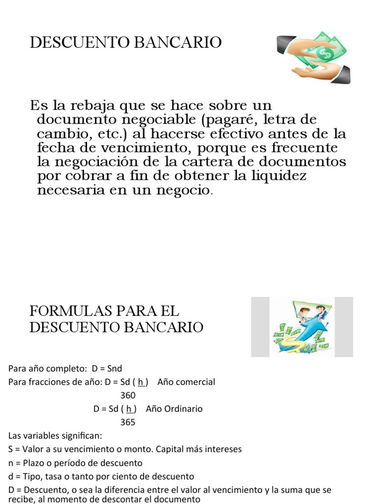 Descuento Bancario | PDF