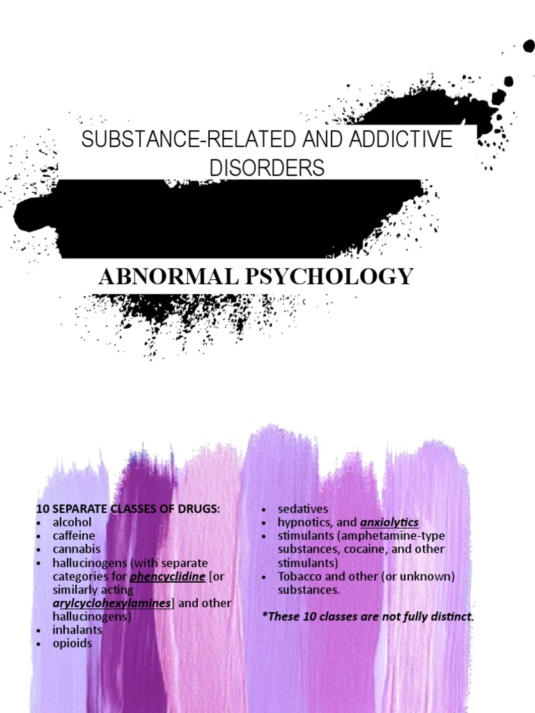 Substance-Related and Addictive Disorders | PDF | Substance Abuse ...