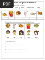 Fill-in-the-Blank Food Sentences | PDF | Food And Drink Preparation ...