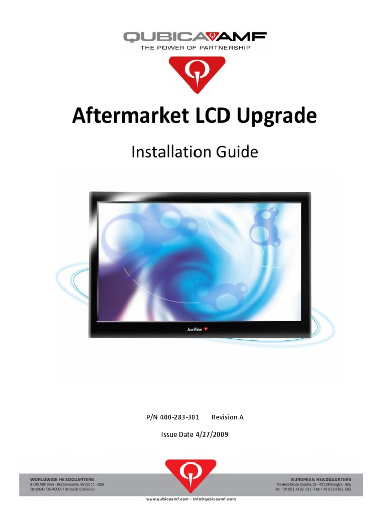 Aftermarket LCD Upgrade. Installation Guide | PDF | Computer Monitor ...