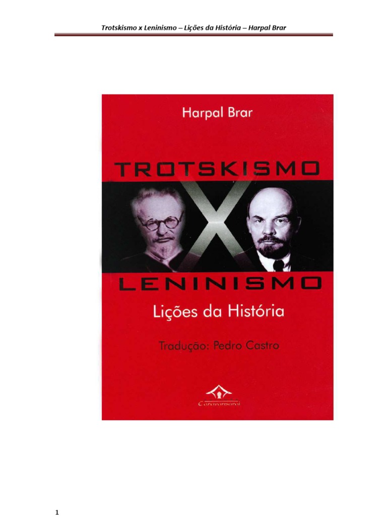 Trotskismo X Leninismo - Índice e Prefácio | PDF | Leon Trotsky | Leninismo